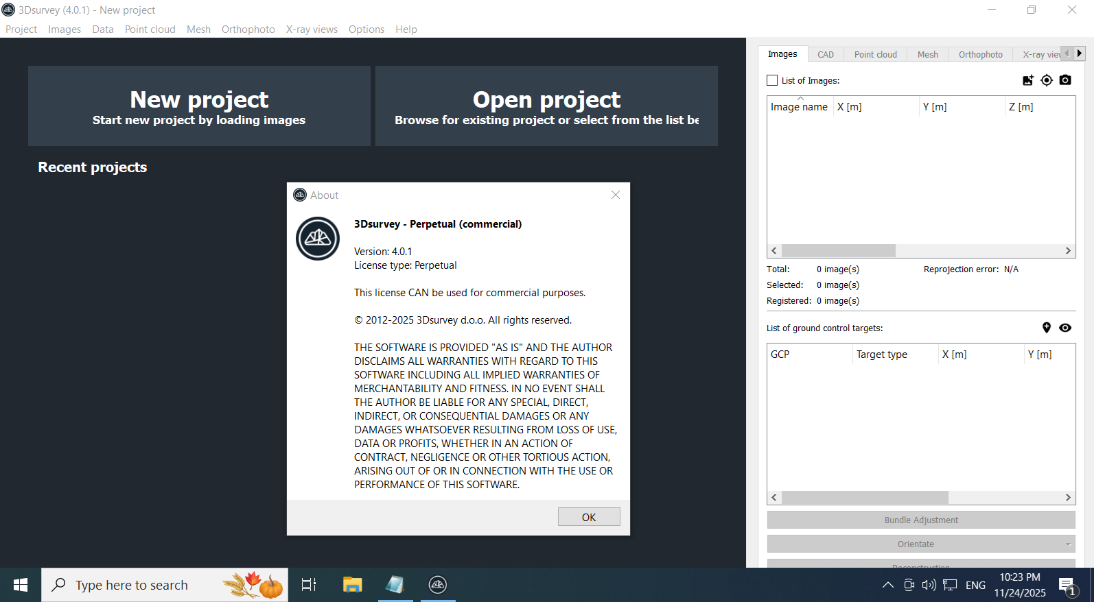 how to active modri planet doo 3Dsurvey 4.0.1